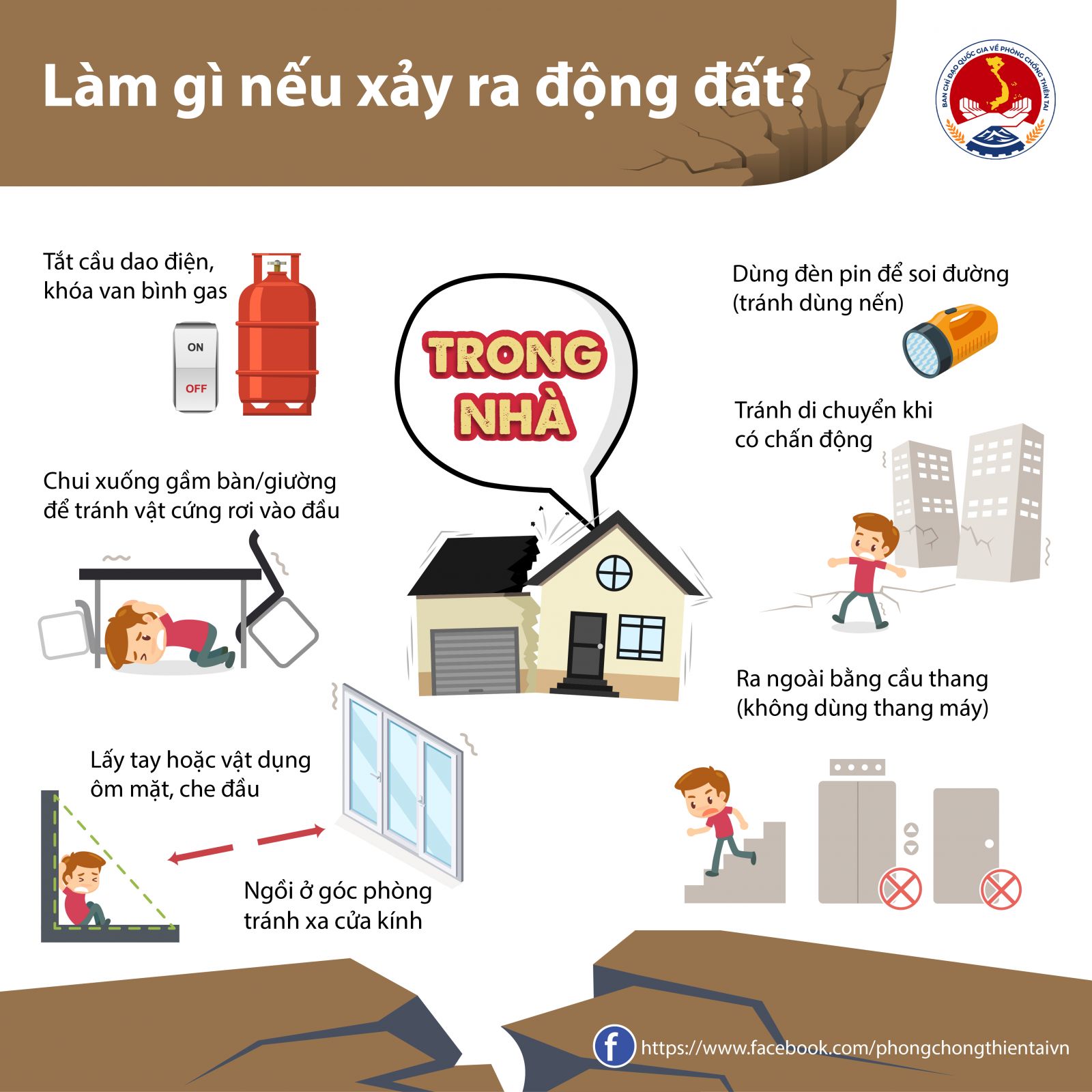 [Inforgraphic] Hướng dẫn kỹ năng "An toàn trước thiên tai"